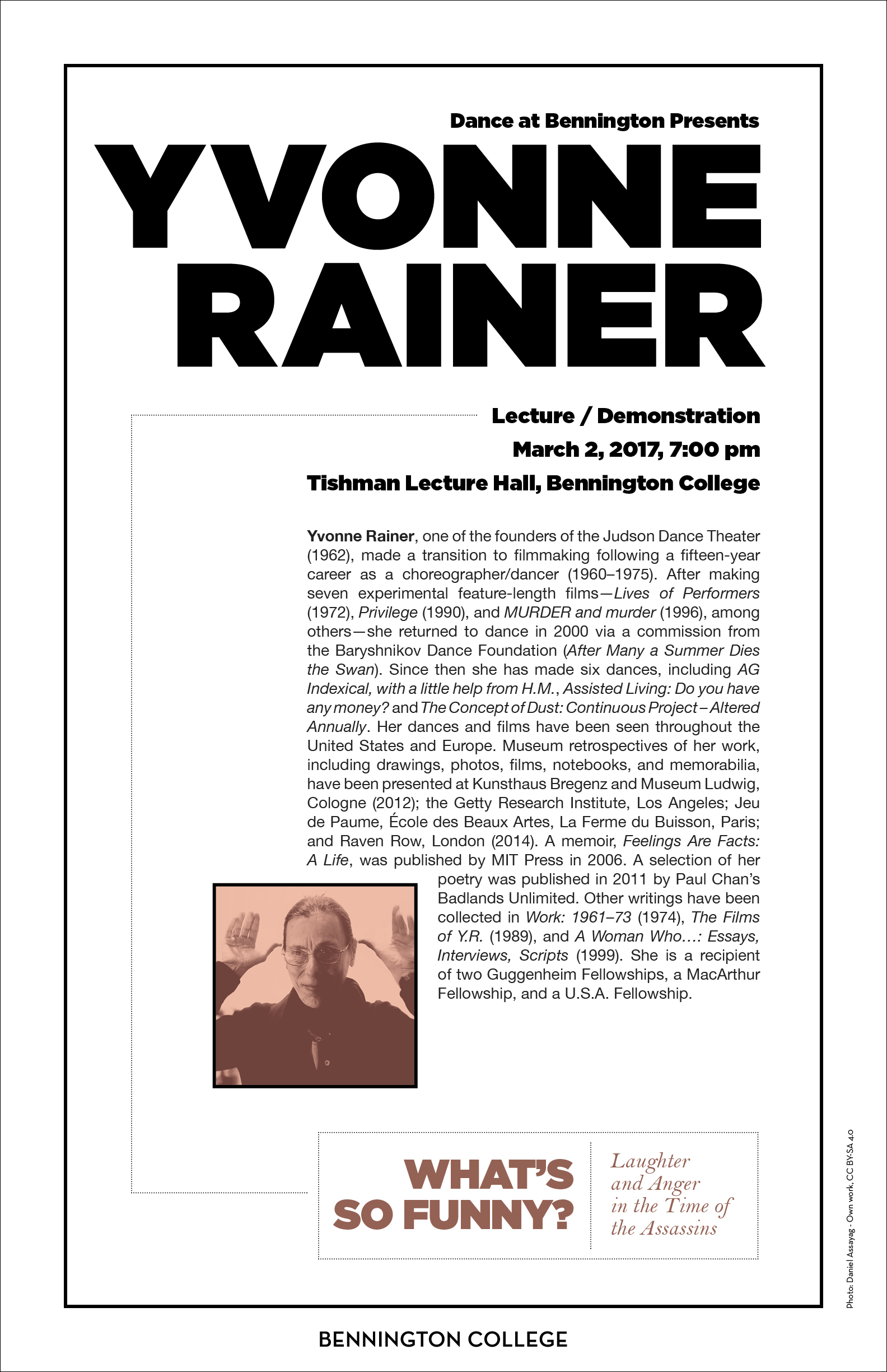 Yvonne_Rainer_Poster | Alex Rhea